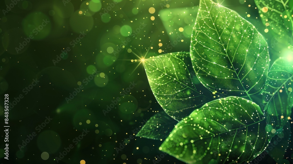 A green leafy plant with a green background. The leaves are very ...