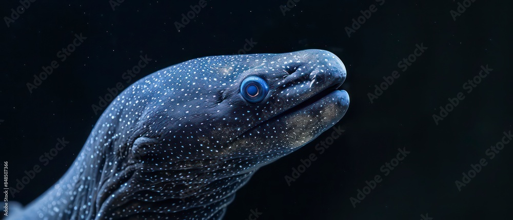 Eel serpentine fish known for its elongated body and slippery texture ...