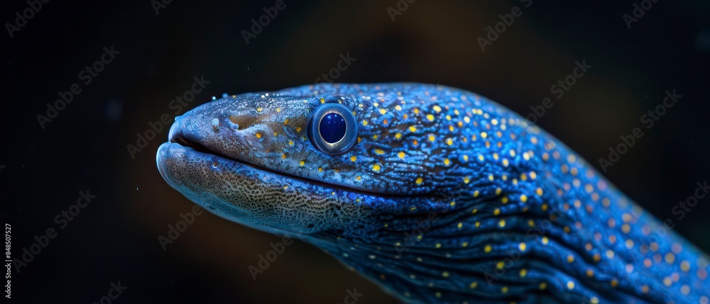 Eel serpentine fish known for its elongated body and slippery texture ...