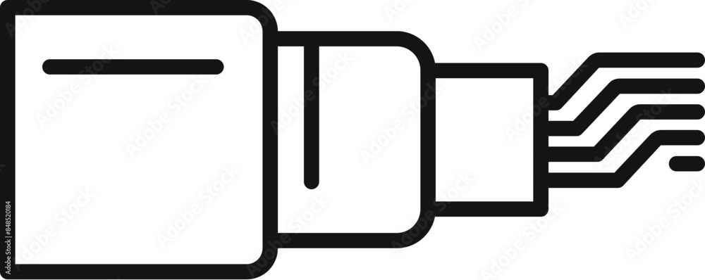 Cable wire is connecting, showing the concept of data transfer and ...