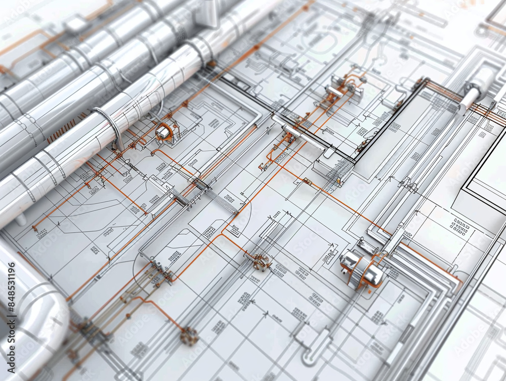 HVAC drafting plumbing fire fighting 2D drawings in blue, representing ... HVAC drafting plumbing fire fighting 2D drawings in blue, representing ...