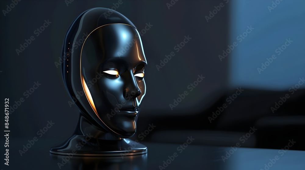 Monochrome Portrait of a Human Figure with Emphasis on Head and Face ...