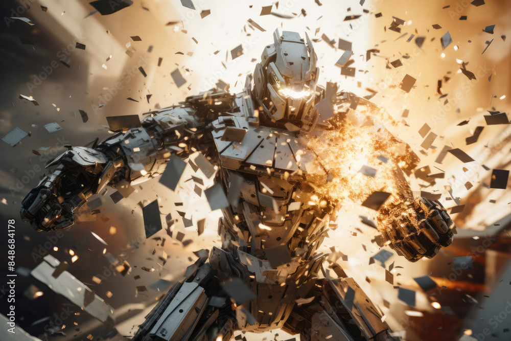 ロボット, サイボーグ, マシーン, 爆発, 火, 炎, 事故, 爆発するロボット, 爆発するサイボーグ, 機械, 破壊, robot ...