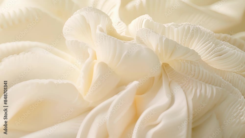 Tender and downy The petals surface appears soft and downy like a babys ...