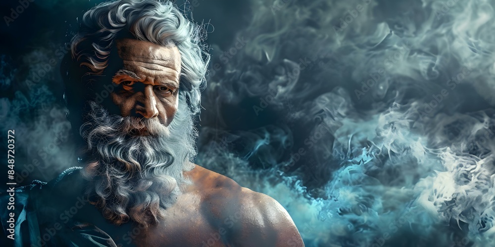 Zeus Greek mythological god of thunder and lightning ruler of Mount ...