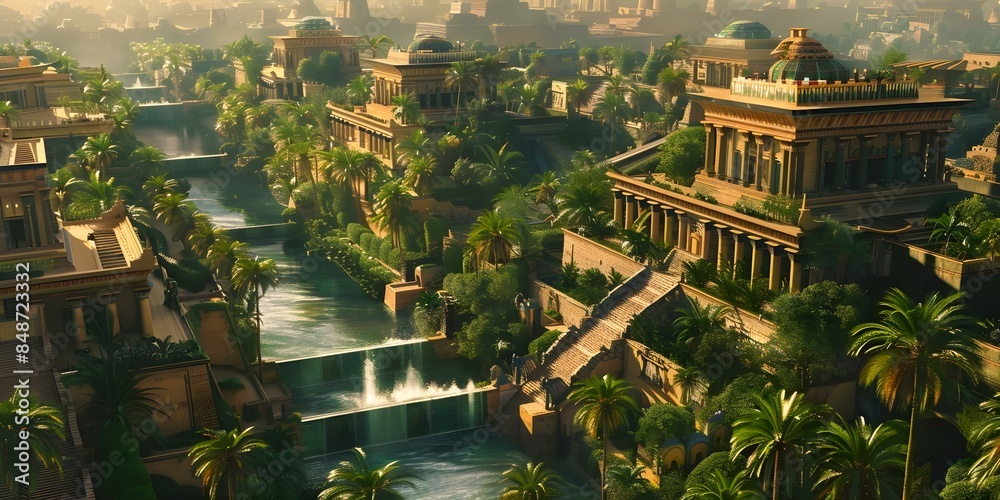 The Hanging Gardens of Babylon were in the ancient city of Babylon ...