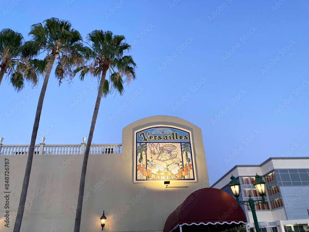 Versailles Bakery sign of iconic Cuban bakery in Little Havana - Miami ...