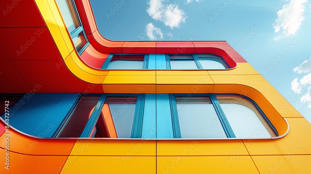 Visually stunning architectural background featuring a blend of ...