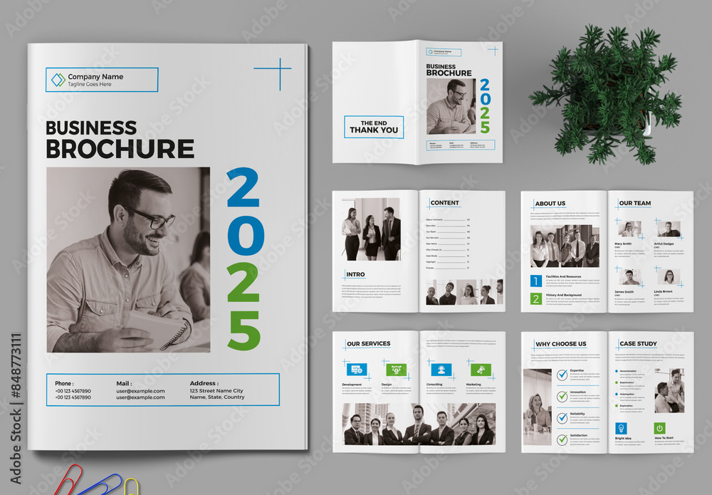Business Brochure Template Layout Stock Template | Adobe Stock