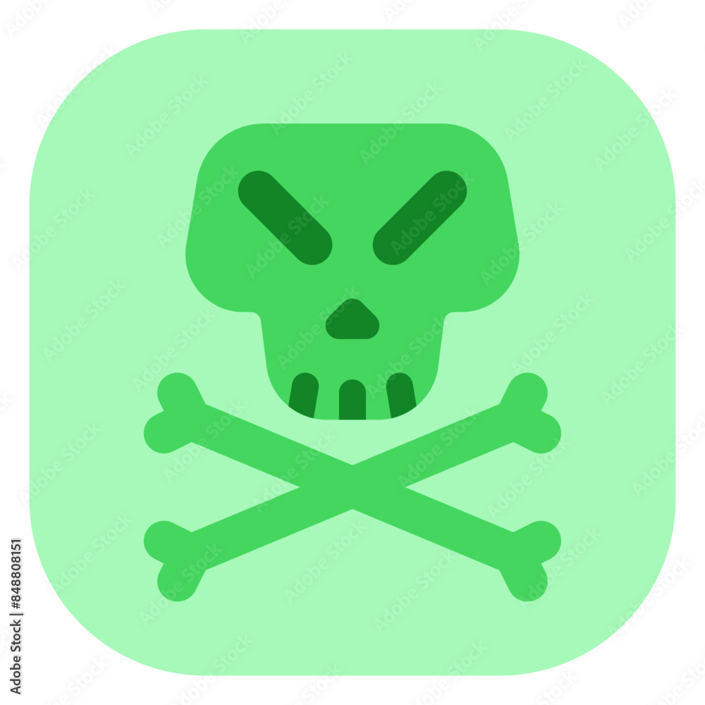 Editable danger skull vector icon. Video game, game elements. Part of a ...