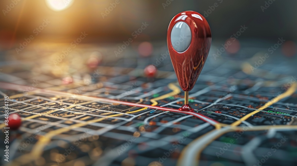 Real-Time Digital GPS Navigation Concept with Pinpoint Route Path on a Map for Efficient Travel ...