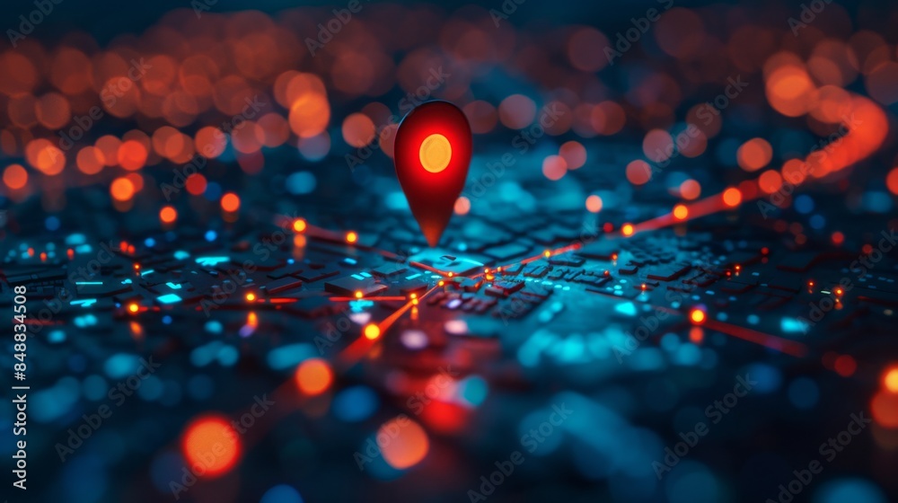 Real-Time Digital GPS Navigation Concept with Pinpoint Route Path on a Map for Efficient Travel ...