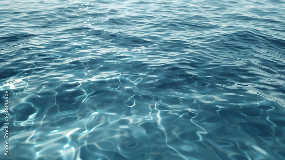 Realistic Water Surface Overlay. Transparent Background with Detailed ...