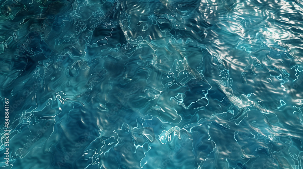 Realistic Water Surface Overlay. Transparent Background with Detailed ...