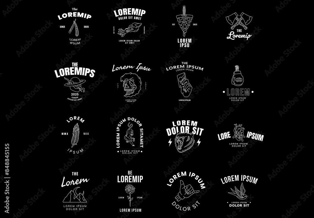 Retro Logo Template Stock Template | Adobe Stock