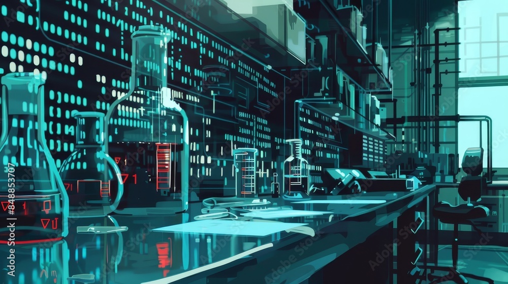 Demon core stories, laboratory environment, side view, explaining the ...