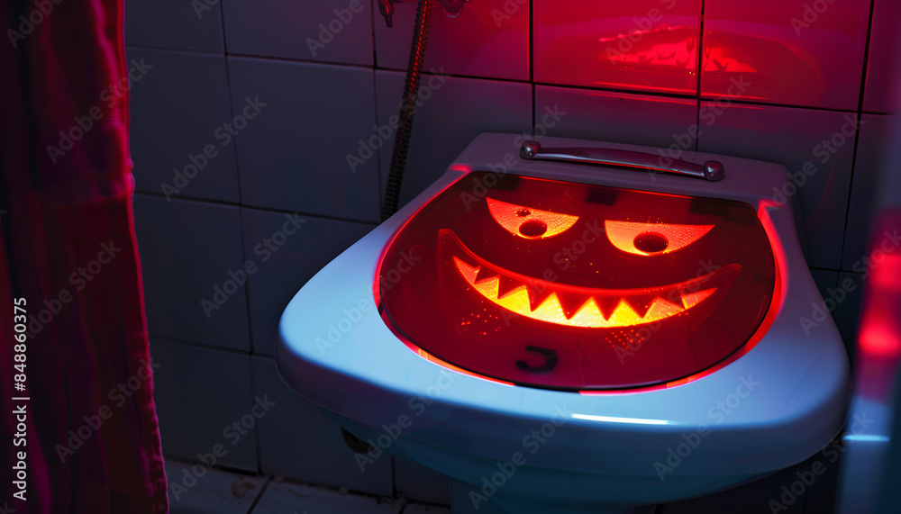 dreaded home bathroom scale that is possessed by an evil spirit, it is ...