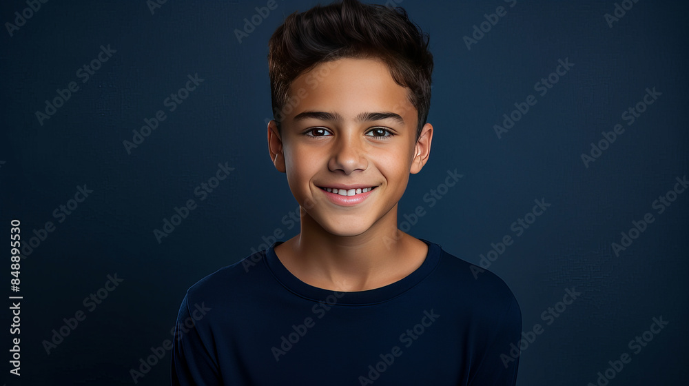 Happy cheerful young latino generation z. Smiling funny ethnic cool ...