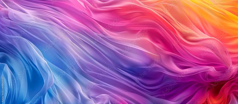 Abstract colorful waves creating a vibrant and dynamic background ...