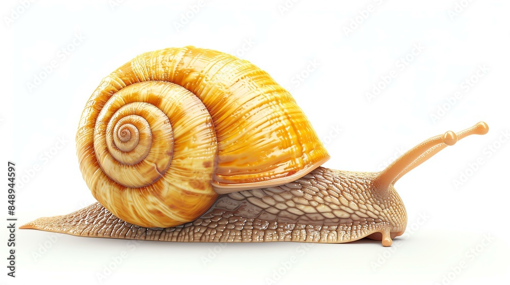 A snail is a slimy, slow-moving creature that lives in a spiral shell ...