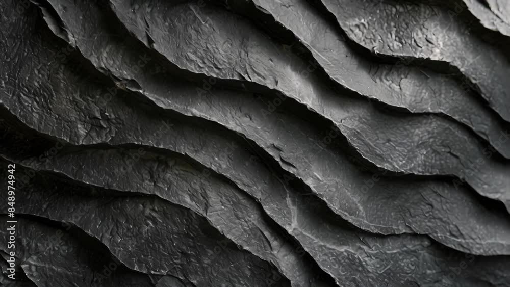 Grooved Texture The deep grooves and ridges of basalt create a bumpy ...