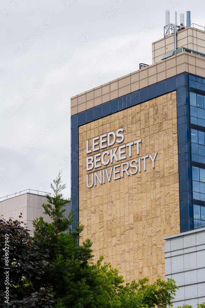 Leeds England: 3rd June 2024: Leeds Beckett University exterior Campus ...