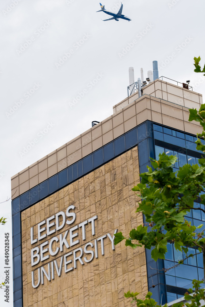 Leeds England: 3rd June 2024: Leeds Beckett University exterior Campus ...