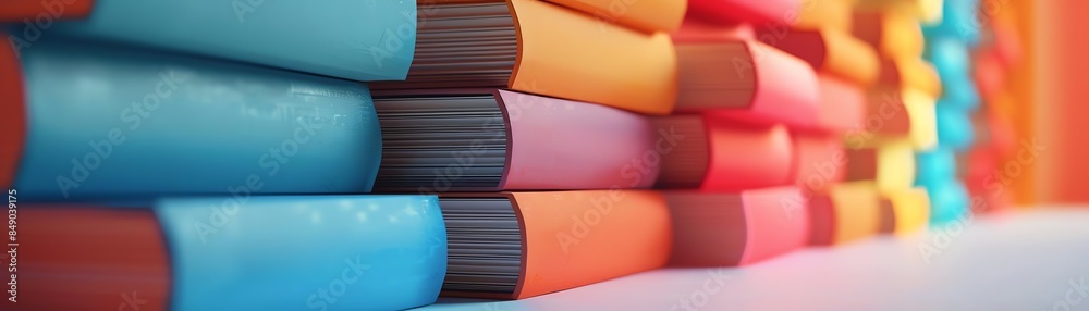 Training Modules A 3D stack of training manuals and modules Stock Photo ...