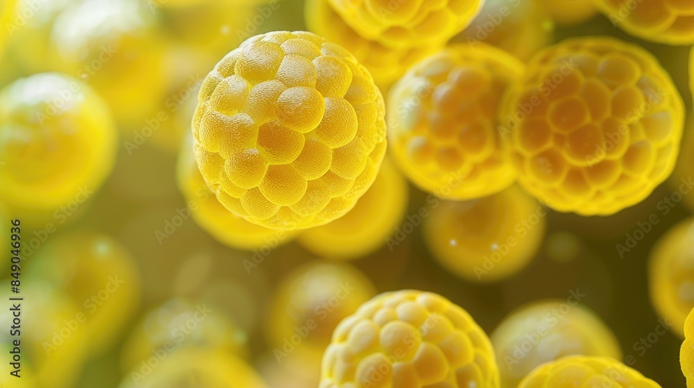Streptococcus pyogenes bacteria. 3D computer illustration of ...