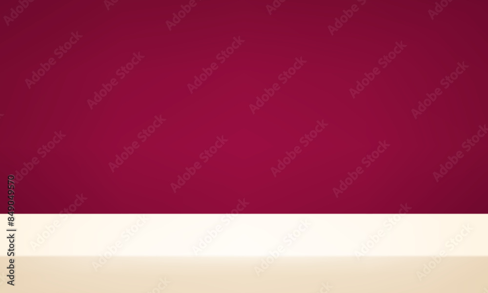 Vetor de Red and cream Studio background. Red and cream Background ...