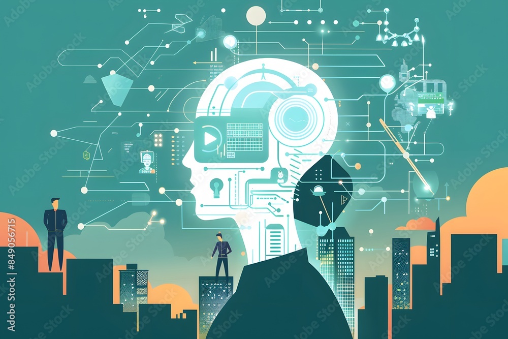 Illustration of Embracing AI tools to improve efficiency and quality in ...
