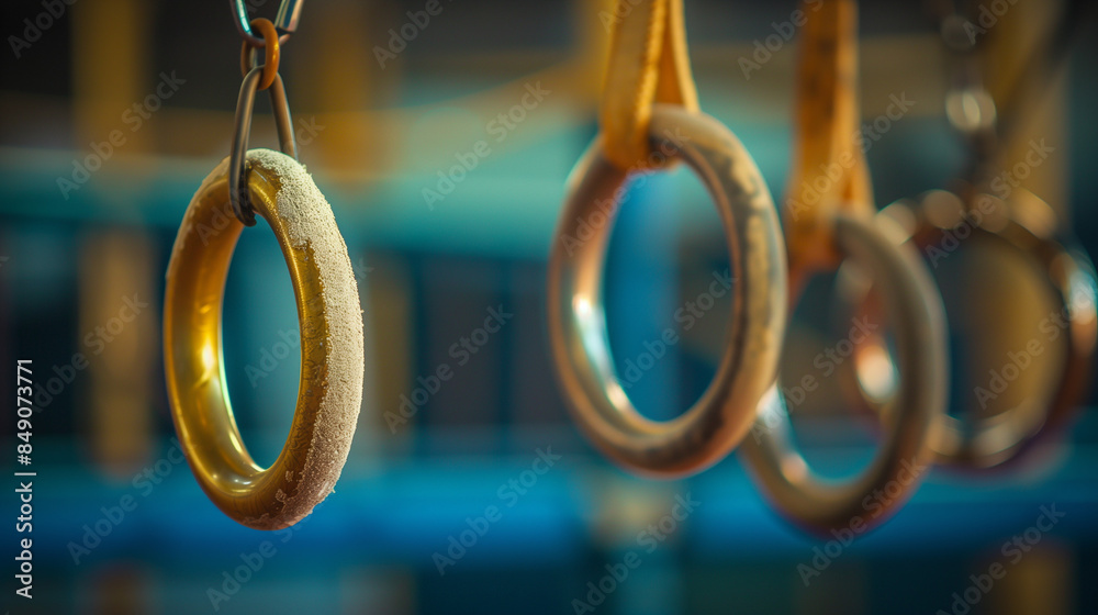 High-Resolution Image of Gymnastics Rings at an Olympic Gymnastics ...