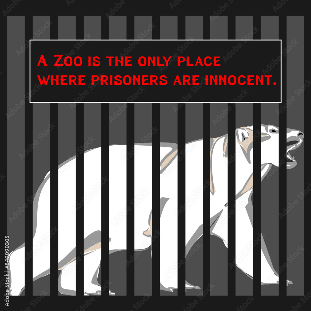 Protest to stop animal abuse, against zoo and cruelty to wild animals ...
