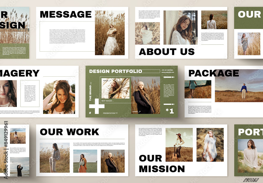 Design Portfolio Presentation Template Stock Template | Adobe Stock