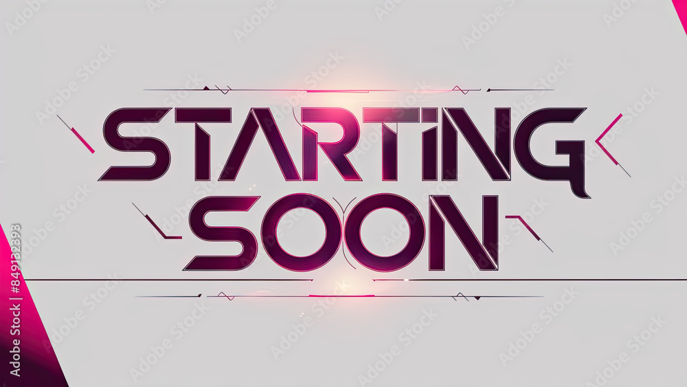 Starting Soon Text on White Background - Perfect Wallpaper for ...