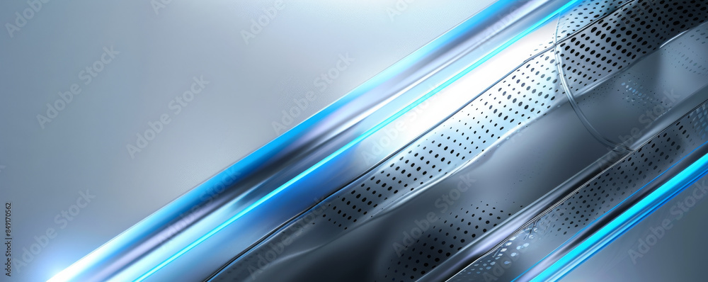 Futuristic matte silver background with subtle digital textures and ...