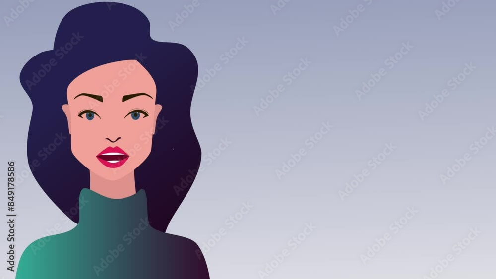 lip syncing, facial animation for storytelling. female character says ...