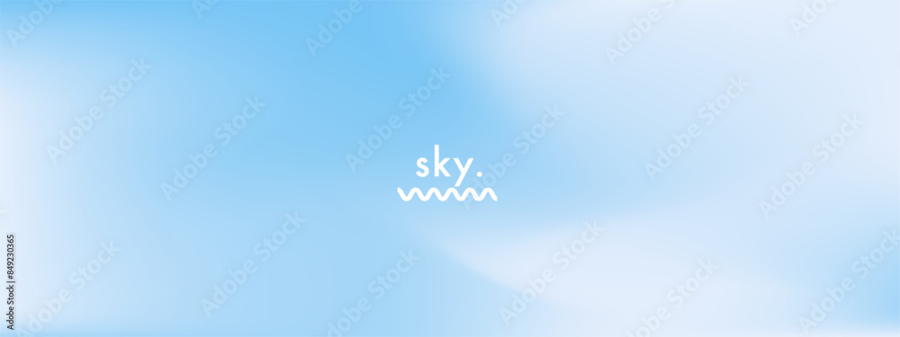 Aesthetic clear blue sky concept. Summer season blue pastel colored ...