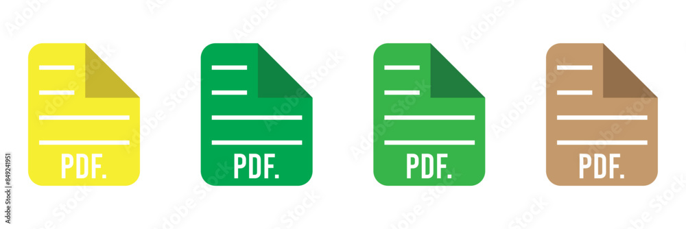 collection of pdf icons | pdf icon sheet | black, white and red pdf and ...