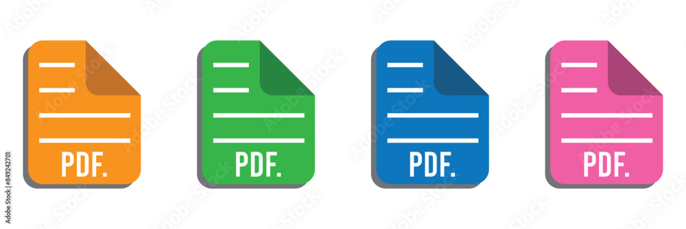 collection of pdf icons | pdf icon sheet | black, white and red pdf and ...