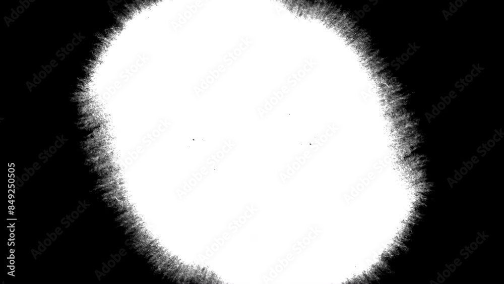 Black ink artistic flow splatter spots spills white paper beautiful ...