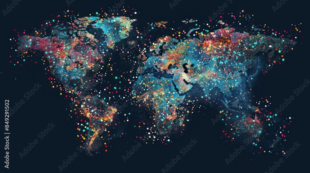 Craft an engaging stock photo that celebrates the beauty of our planet ...
