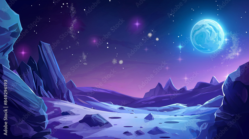 The Galaxy universe game background, game background, Illustration ...