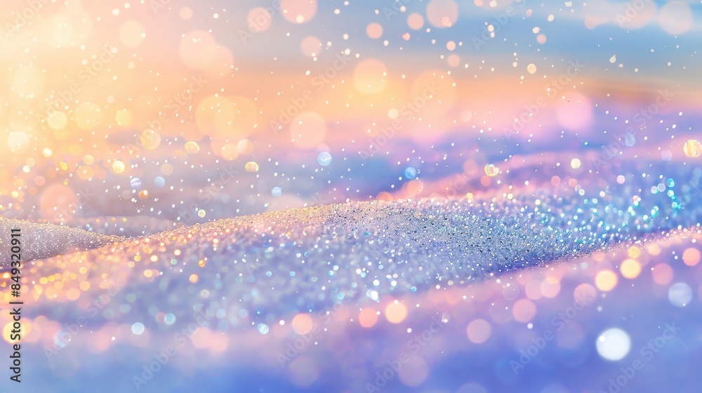 Glittering, snow-like texture with a multitude of small, reflective ...