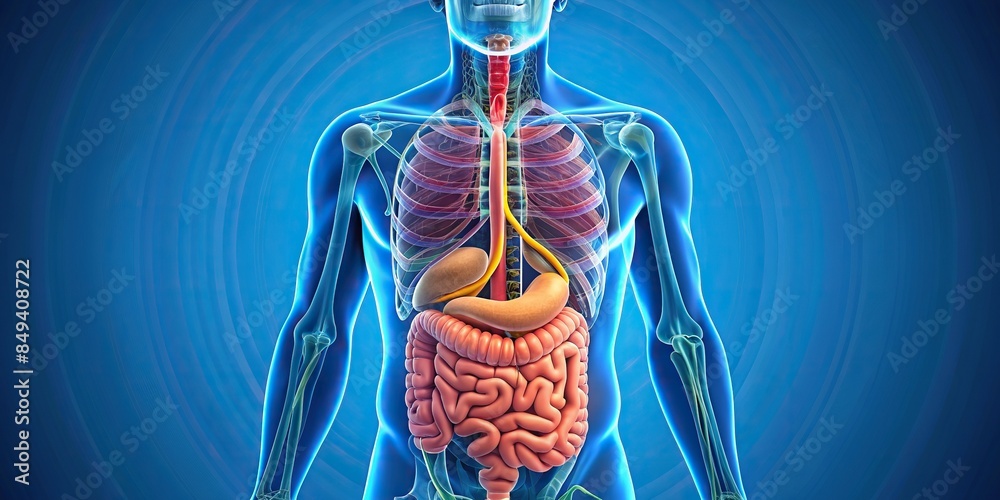 of the human digestive system anatomy with labels , human body, anatomy ...