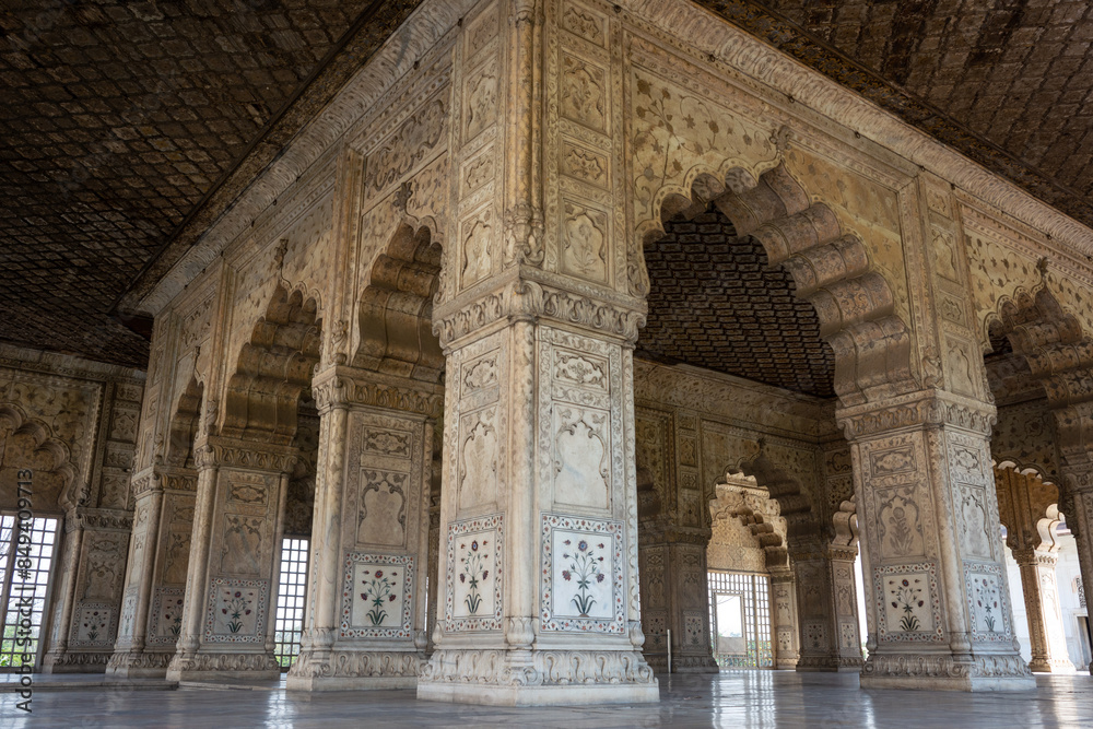 Diwan-i-Khas, Red Fort, Old Delhi, India. UNESCO World Heritage Site ...
