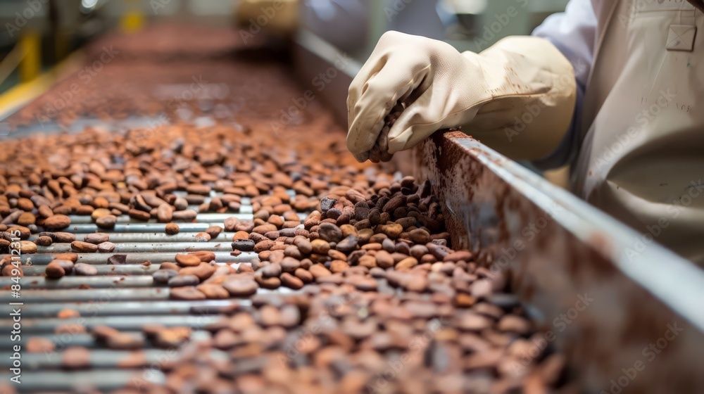 Explore the process of chocolate production from cocoa bean to finished ...