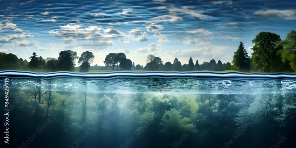 Water cycle diagram showing evaporation condensation precipitation in ...