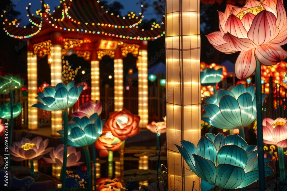 Experience the mesmerizing beauty of a lantern installation that ...