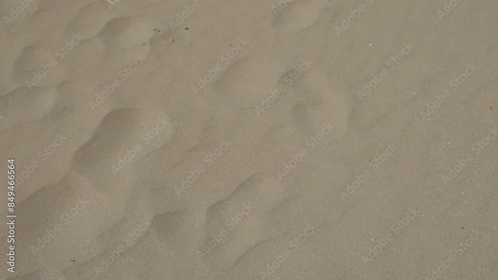 A close-up view of sandy beach patterns in pescoluse, salento, puglia ...